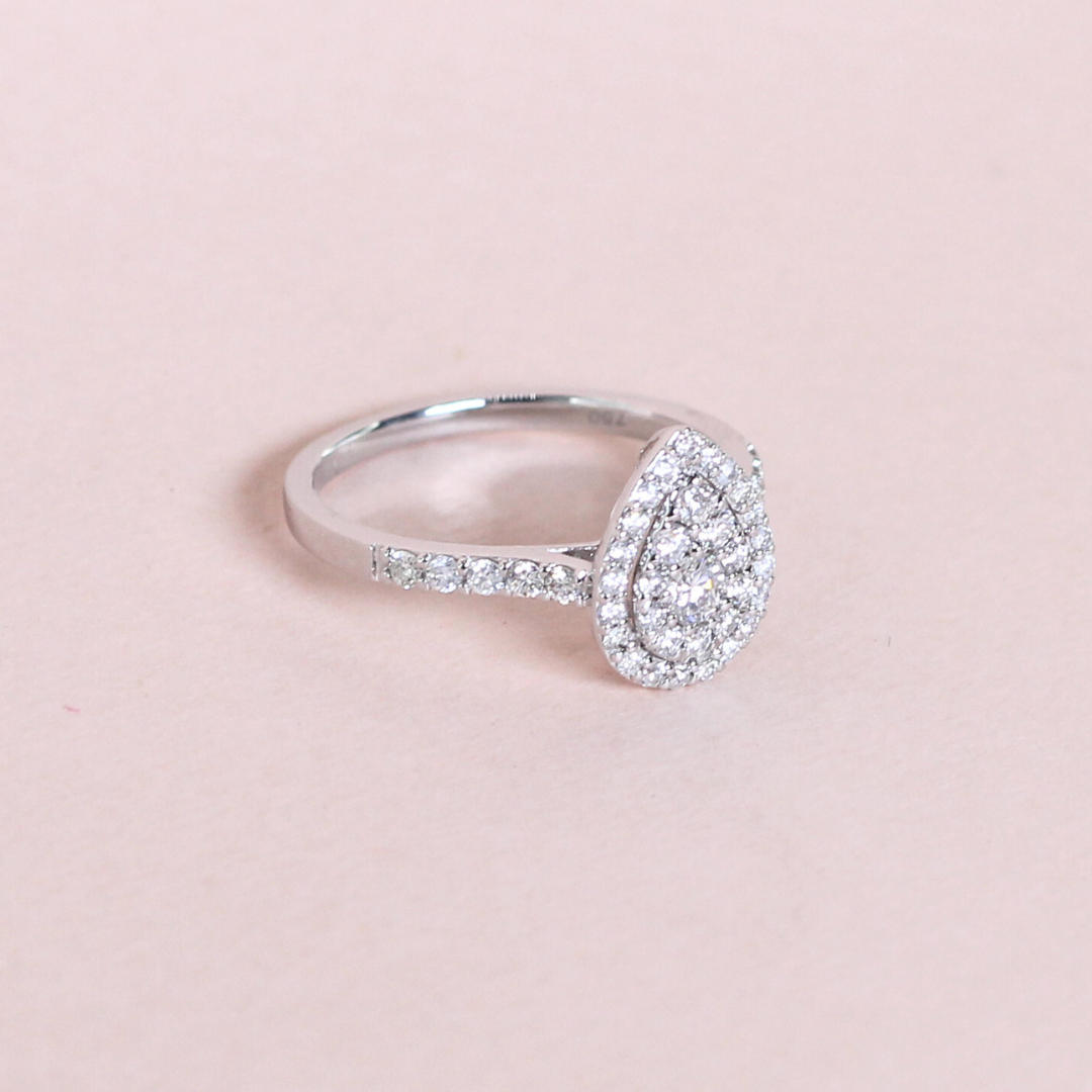 .59cts Pear Illusion ring – Rozjewelry